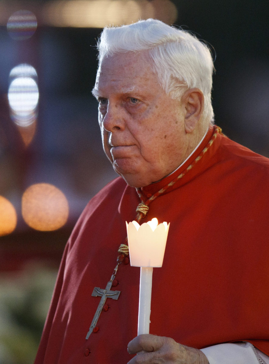 Retired U.S. Cardinal Bernard F. Law, former archbishop of Boston ...