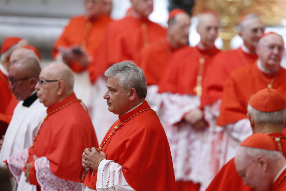 New Cardinal Konrad Krajewski, the papal almoner, is seen as Pope ...
