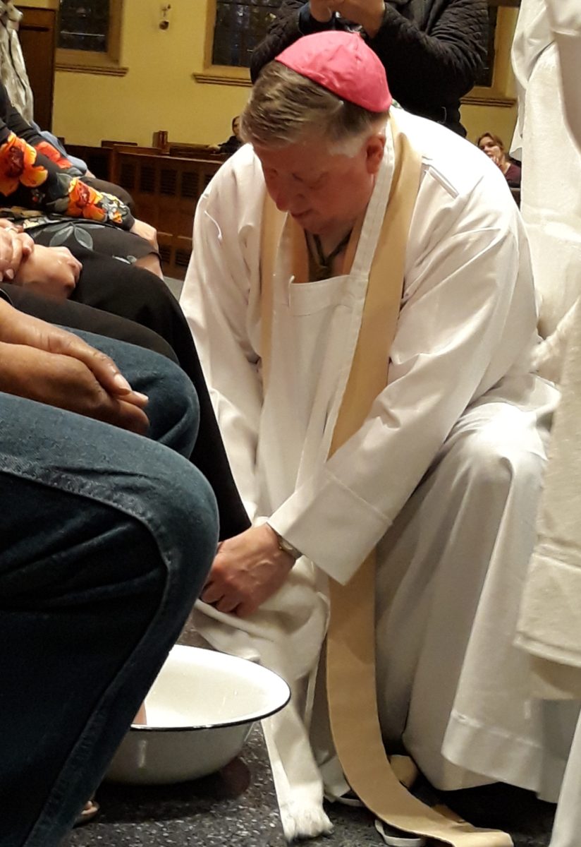 Clergy celebrating this Mass usually wash the feet of 12 pre-chosen ...