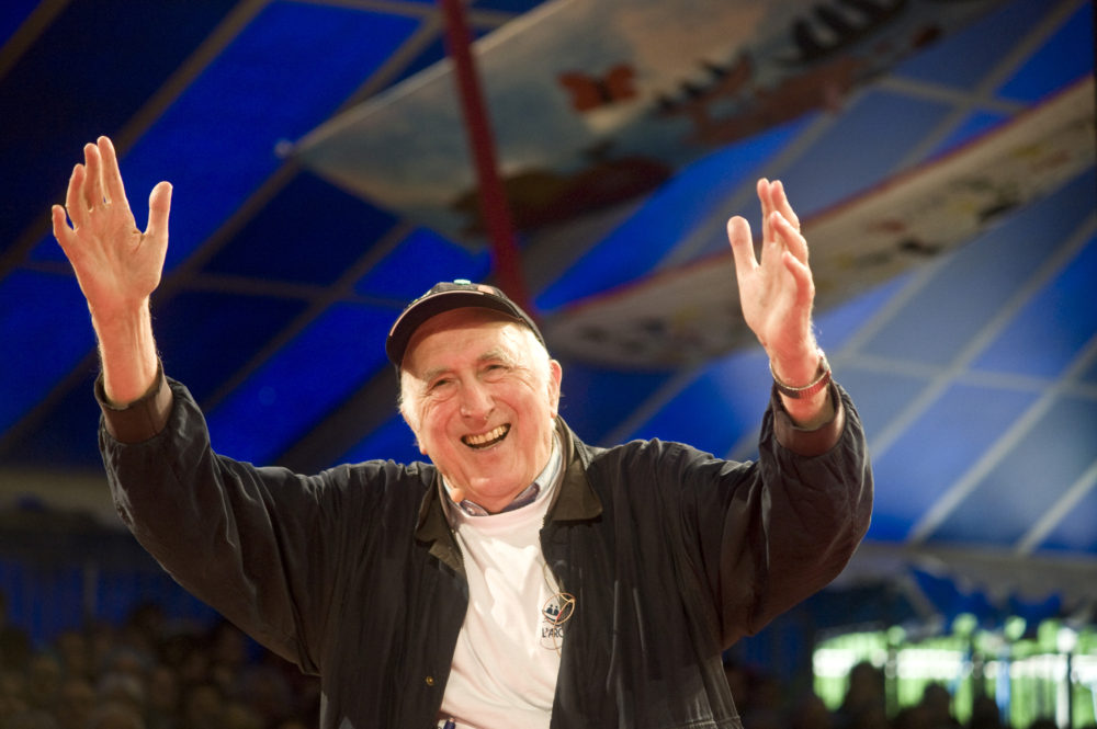 Jean Vanier, founder of the L’Arche communities, is pictured in a May 2 ...