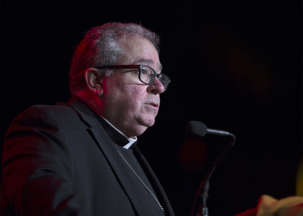 Bishop Michael F. Olson of Fort Worth, Texas, welcomes delegates Sept ...