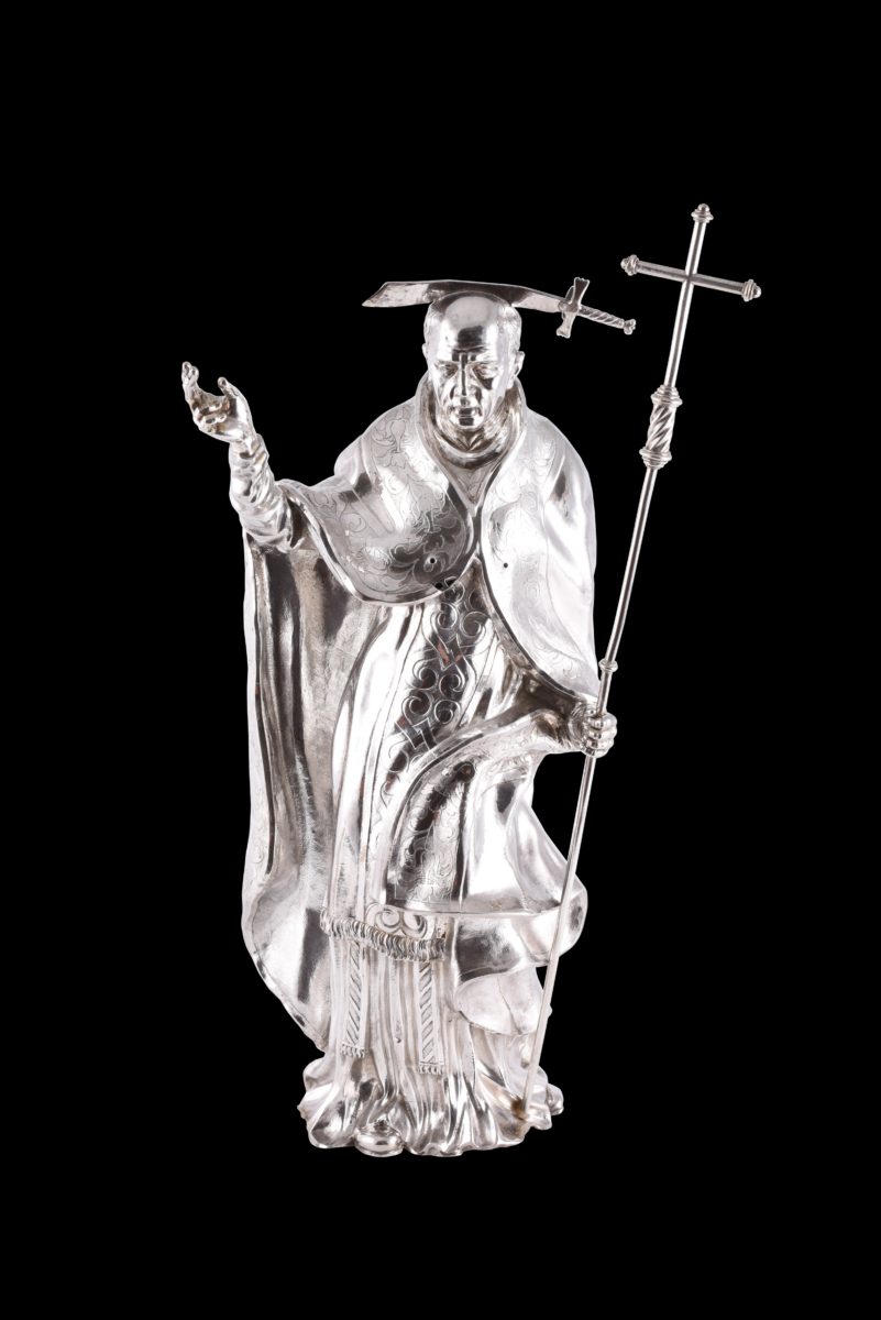 This reliquary statue of St. Thomas Becket is on display at The British ...
