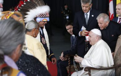 Pope arrives in Canada focused on elders and on repentance