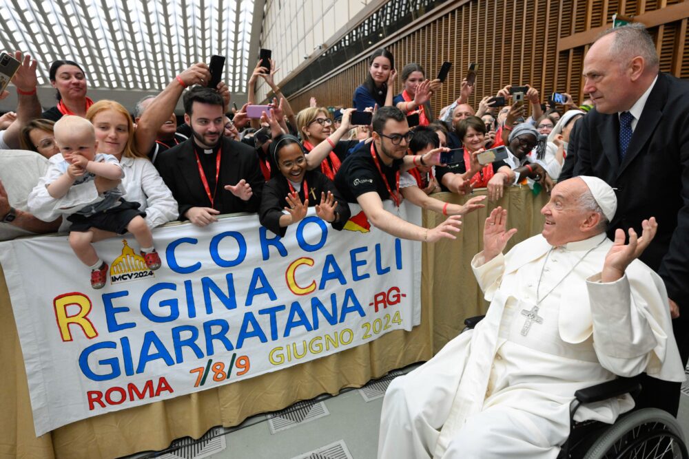 Music teaches harmony with others, self and church, pope says
