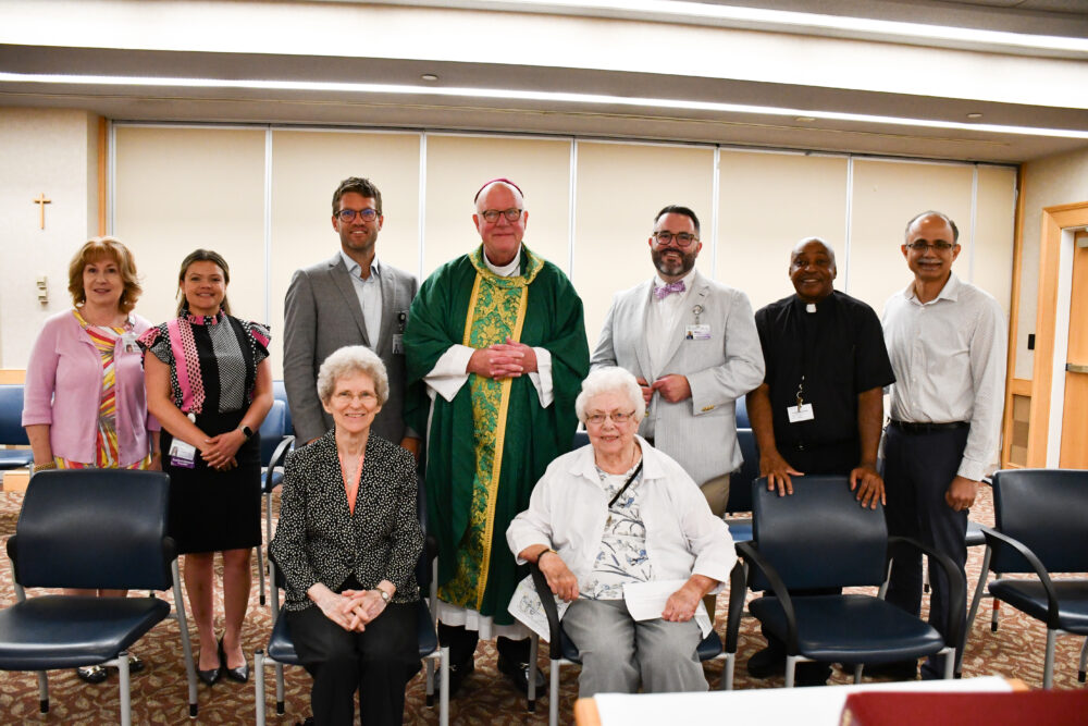 Bishop William D. Byrne celebrated Mass at Mercy Medical Center in ...